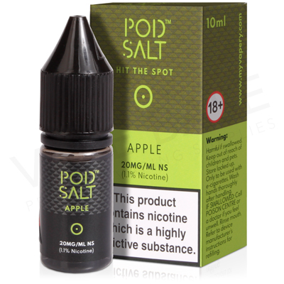Apple Nicotine Salt E-Liquid by Pod Salt | Pod Salt | Vape Base Gourmet ...