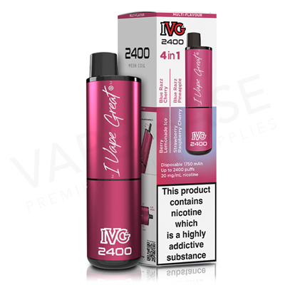 IVG 2400 Disposable Vape | Vape Base Gourmet eLiquid Wholesale