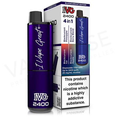 Blackcurrant Edition IVG 2400 Disposable Vape | IVG 2400 Disposable ...
