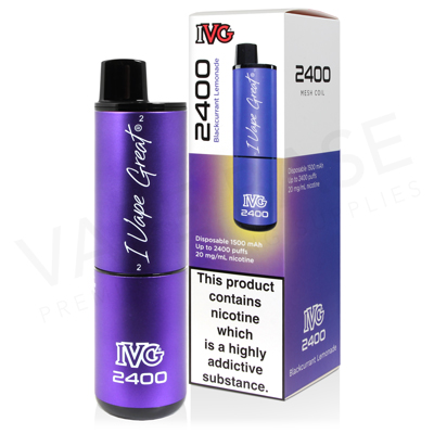 IVG 2400 Disposable Vape | Vape Base Gourmet eLiquid Wholesale