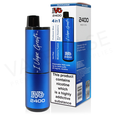 Ice Blue IVG 2400 Disposable Vape | IVG 2400 Disposable Vape | Vape ...