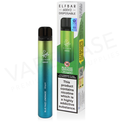 Blue Razz Lemonade Elf Bar V2 Disposable Vape | Elf Bar 600 V2 ...