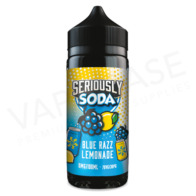 Blue Razz Lemonade Shortfill E-Liquid by Seriously Soda 100ml ...