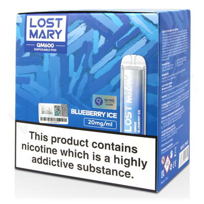 Blueberry Ice Lost Mary QM600 Disposable Vape | Lost Mary QM600 Disposables | Vape Base Gourmet ...