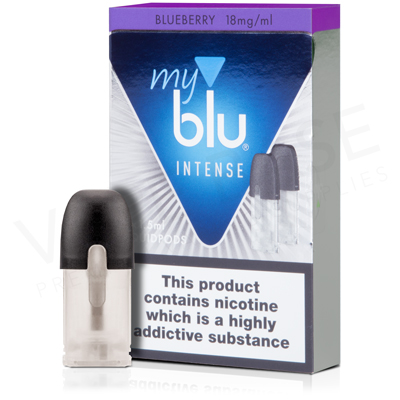 Blueberry Salt Nicotine Pod E-Liquid by Myblu Intense | Myblu Intense ...