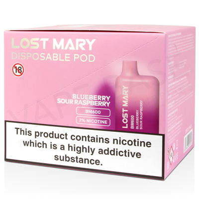 Blueberry Sour Raspberry Lost Mary BM600 Disposable Vape | Lost Mary BM600 Disposables | Vape ...