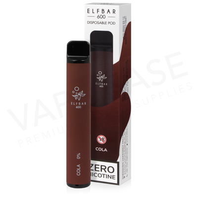 Cola Elf Bar Disposable Vape ZERO Nicotine | Elf Bar ZERO Nicotine ...