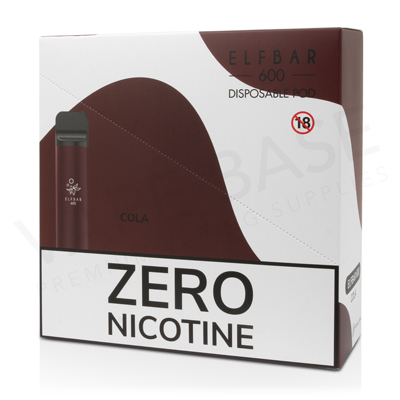 Cola Elf Bar Disposable Vape ZERO Nicotine | Elf Bar ZERO Nicotine ...