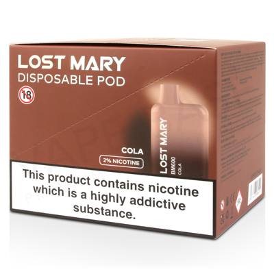 Cola Lost Mary BM600 Disposable Vape | Lost Mary BM600 Disposables ...