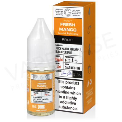 Fresh Mango Nic Salt E-Liquid by Glas | Glas Nicotine Salts | Vape Base ...