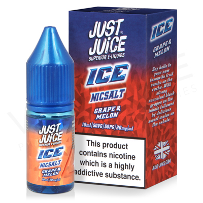 Grape & Melon Nic Salt E-Liquid by Just Juice Ice | Just Juice Ice ...