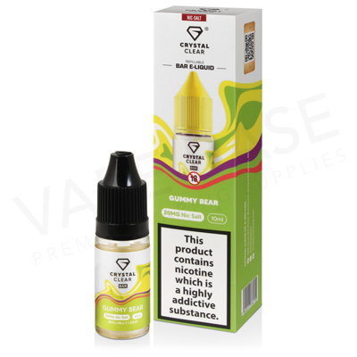 Crystal Clear Nic Salts | Vape Base Gourmet eLiquid Wholesale