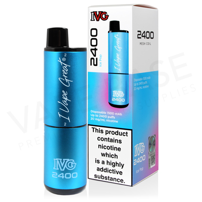 Ice Blue IVG 2400 Disposable Vape | IVG 2400 Disposable Vape | Vape ...