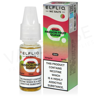 Kiwi Passion Fruit Guava Nic Salt E-Liquid by Elf Bar Elfliq | Elfliq ...
