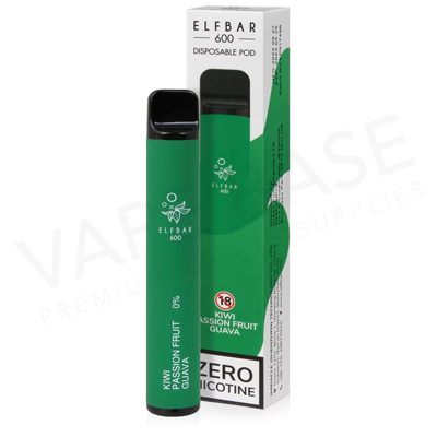 Kiwi Passionfruit Guava Elf Bar Disposable Vape ZERO Nicotine | Elf Bar ZERO Nicotine ...