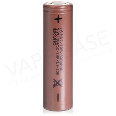 LG HG2 18650 Battery | 18650 Vape Batteries | Vape Base Gourmet eLiquid ...