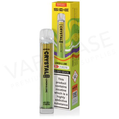 Lemon & Lime Crystal Bar Disposable Vape | Crystal Bar | Vape Base ...