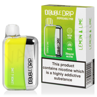 **Discontinued** Lemon & Lime Double Drip Disposable Vape | Double Drip ...