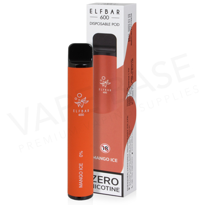 Energy Ice Elf Bar Disposable Vape ZERO Nicotine | Elf Bar ZERO ...