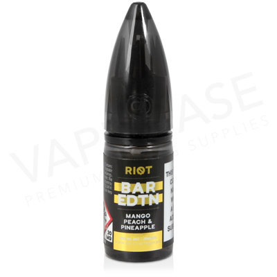 Mango Peach Pineapple Nic Salt E-Liquid by Riot Bar Edition | Riot Bar ...