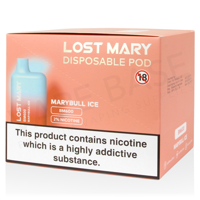 Marybull Ice Lost Mary BM600 Disposable Vape | Lost Mary BM600 ...