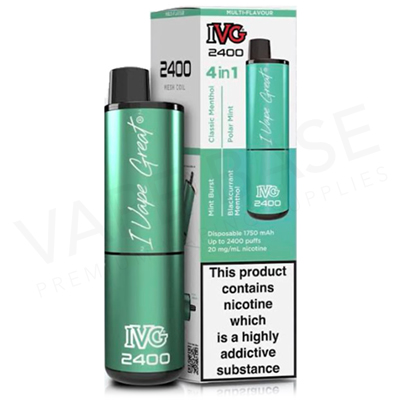 IVG 2400 Disposable Vape | Vape Base Gourmet eLiquid Wholesale