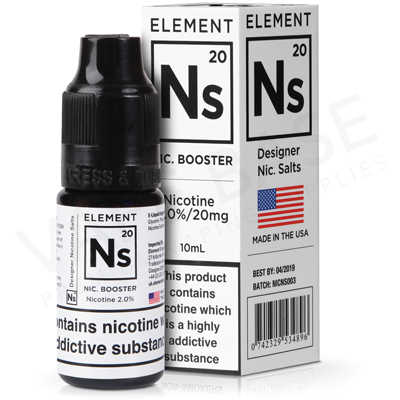 NS20 Nicotine Shot E-Liquid by Element | NS20 Nicotine Shot | Vape Base ...