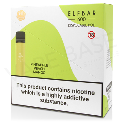 Pineapple Peach Mango Elf Bar 10mg Disposable Vape | Elf Bar 10mg ...
