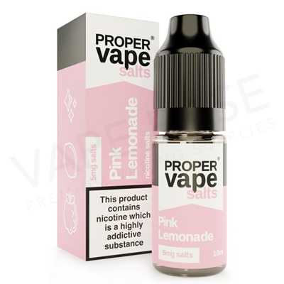 Pink Lemonade E-Liquid by Proper Vape Salts | Proper Vape Salts | Vape ...