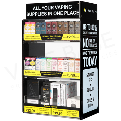 Pre-Filled Vape Display Unit (Small V1) | Counter Display Unit Packs ...