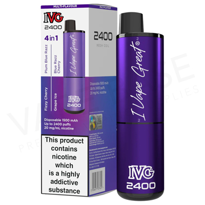 IVG 2400 Disposable Vape | Vape Base Gourmet eLiquid Wholesale