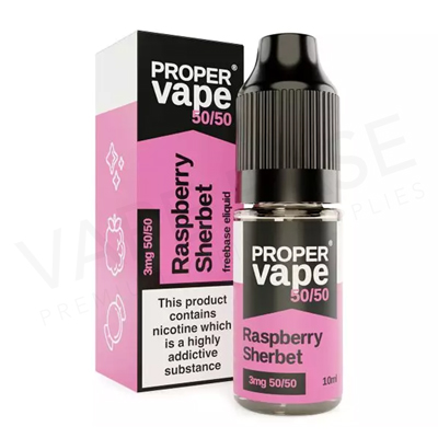 Raspberry Sherbet E-Liquid by Proper Vape 50/50 | Proper Vape 50/50 ...