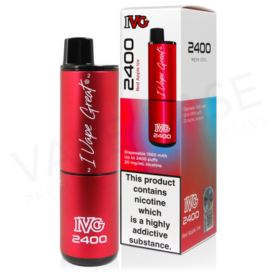 Red Apple Ice IVG 2400 Disposable Vape | IVG 2400 Disposable Vape ...