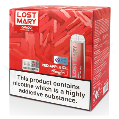 Red Cherry Lost Mary QM600 Disposable Vape | Lost Mary QM600 ...