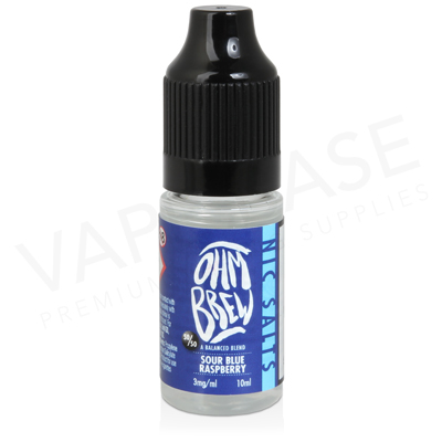 Sour Blue Raspberry E-Liquid by Ohm Brew 50/50 Nic Salts | Ohm Brew ...