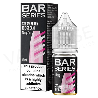 Strawberry Ice Cream Nic Salt E-Liquid by Bar Series | Bar Series Nic ...