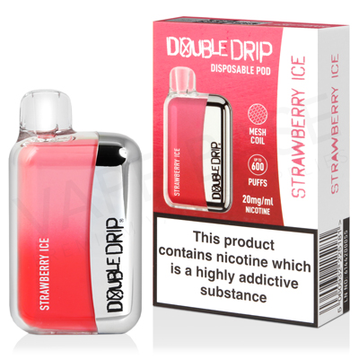Strawberry Ice Double Drip Disposable Vape | Double Drip Disposable ...