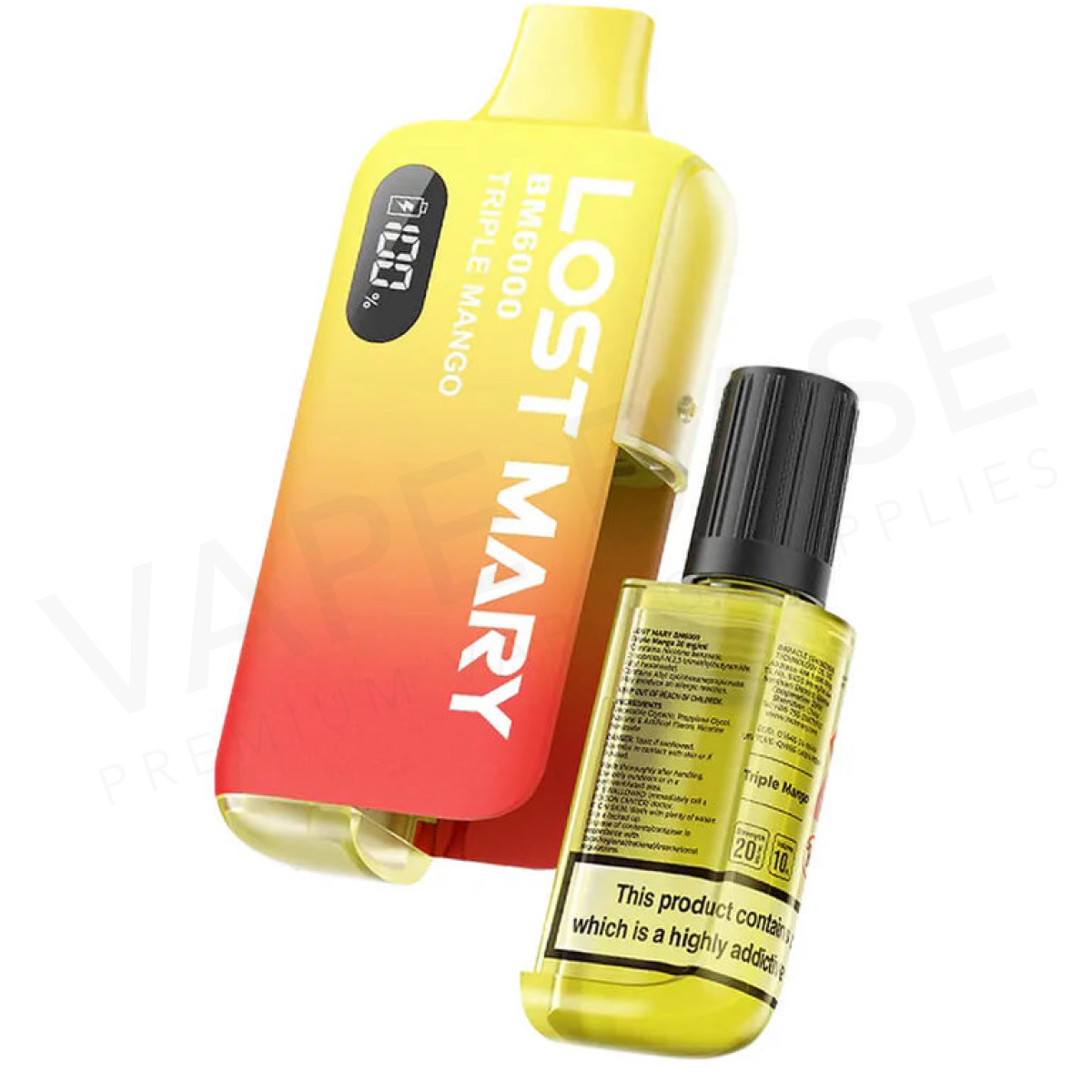Triple Mango Lost Mary BM6000 Disposable Vape Kit | Lost Mary BM6000 | Vape Base Gourmet eLiquid ...