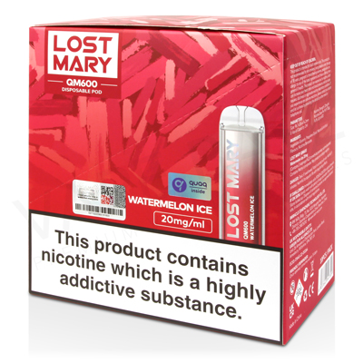 Watermelon Ice Lost Mary QM600 Disposable Vape | Lost Mary QM600 ...