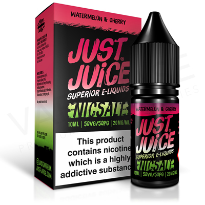 Watermelon & Cherry Nic Salt E-Liquid by Just Juice | Just Juice Salts ...