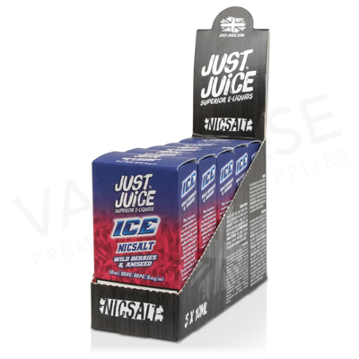 Wild Berries & Aniseed Nic Salt E-Liquid by Just Juice Ice | Just Juice ...
